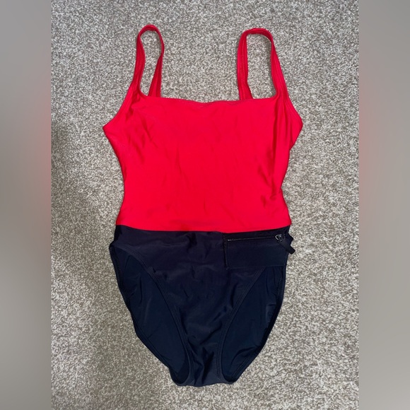 Eddie Bauer | Swim | Vintage 9s Eddie Bauer One Piece Red Swimsuit Sz 2 ...